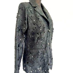 berek | Jackets & Coats | Nwt Berek Floral Lace Jacket Peekaboo 3d ...